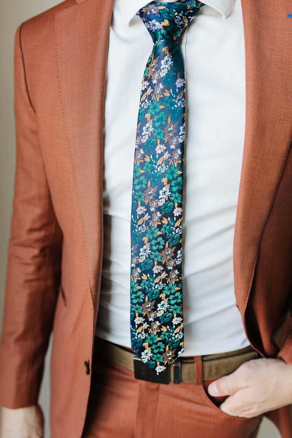 DAZI - Ivy - 100% Silk Skinny Tie